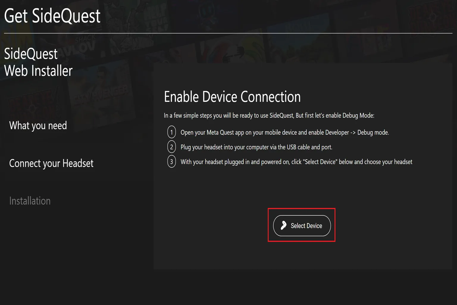 Meta Quest 安裝 SideQuest 教學｜用圖片一步一步帶你完成安裝
